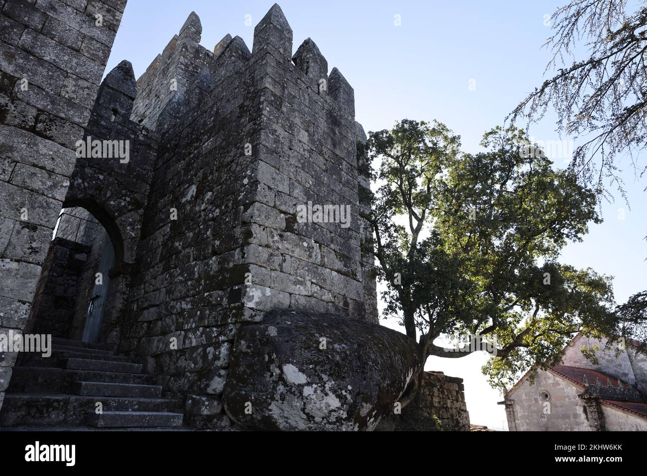 Portugal, the Minho, Castelo da Póvoa de Lanhoso castle Stock Photo - Alamy