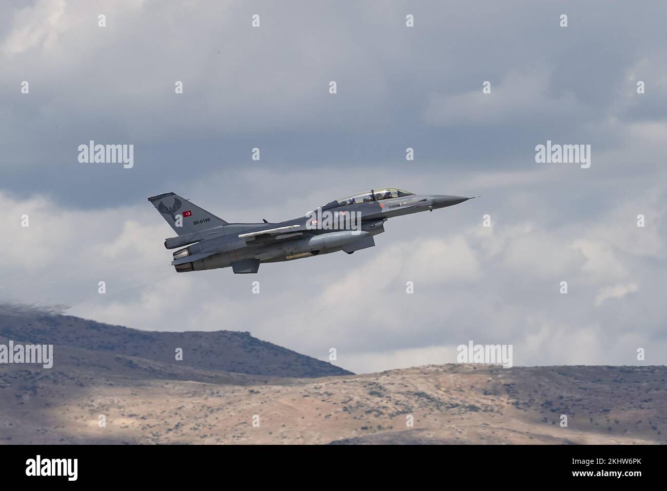 KONYA, TURKIYE - JUNE 30, 2022: Turkish Air Force General Dynamics F ...