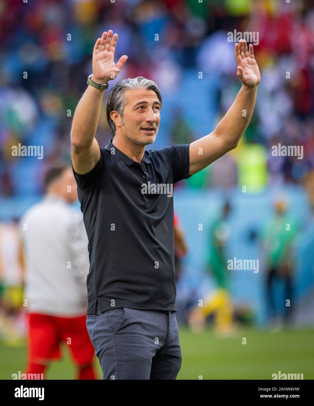 Doha, Qatar. 24th Nov, 2022. Trainer Murat Yakin (Schweiz) Switzerland ...