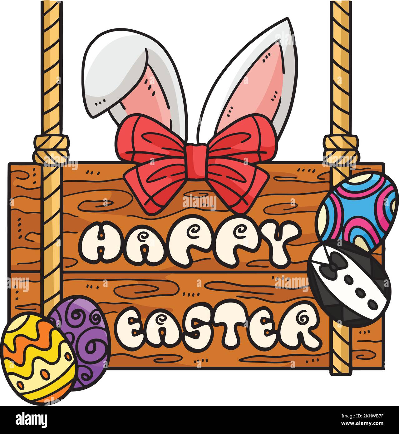 Happy Easter Cartoon Colored Clipart Illustration Stock Vector Image ... Happy Easter Cartoon Colored Clipart Illustration Stock Vector Image ...