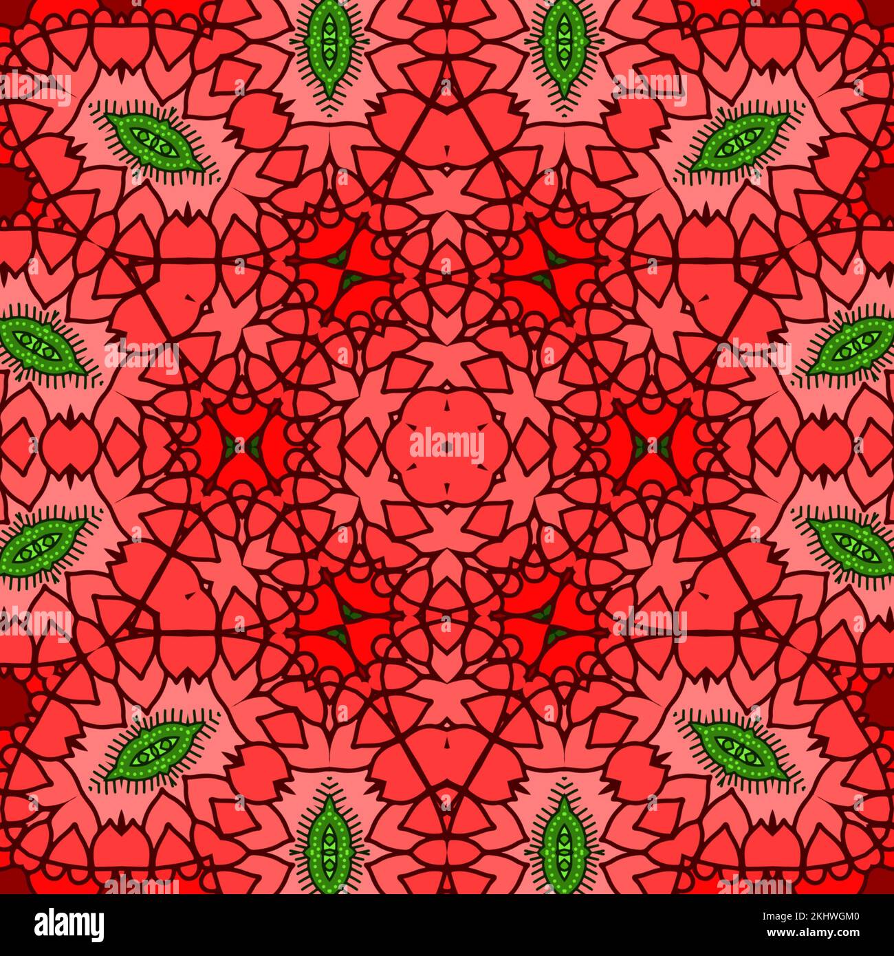 Seamless pattern with multicolored snowflakes. Design for Christmas and ...