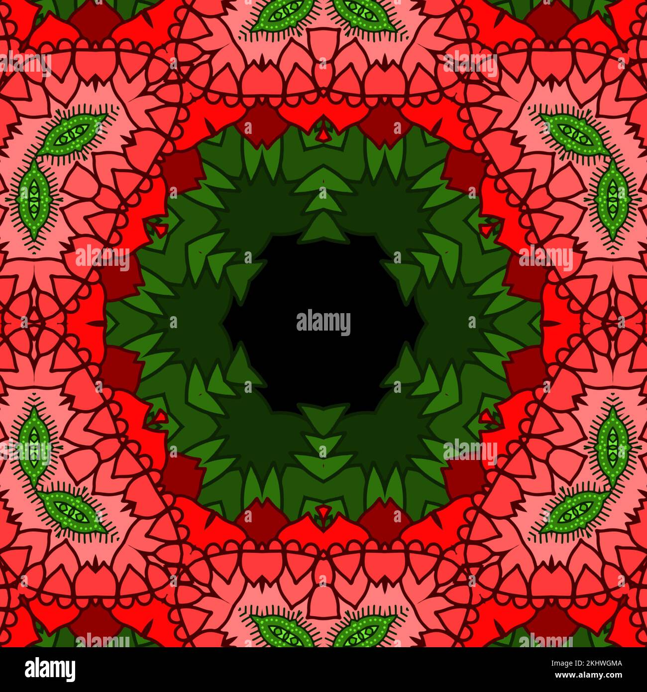 Seamless pattern with multicolored snowflakes. Design for Christmas and ...