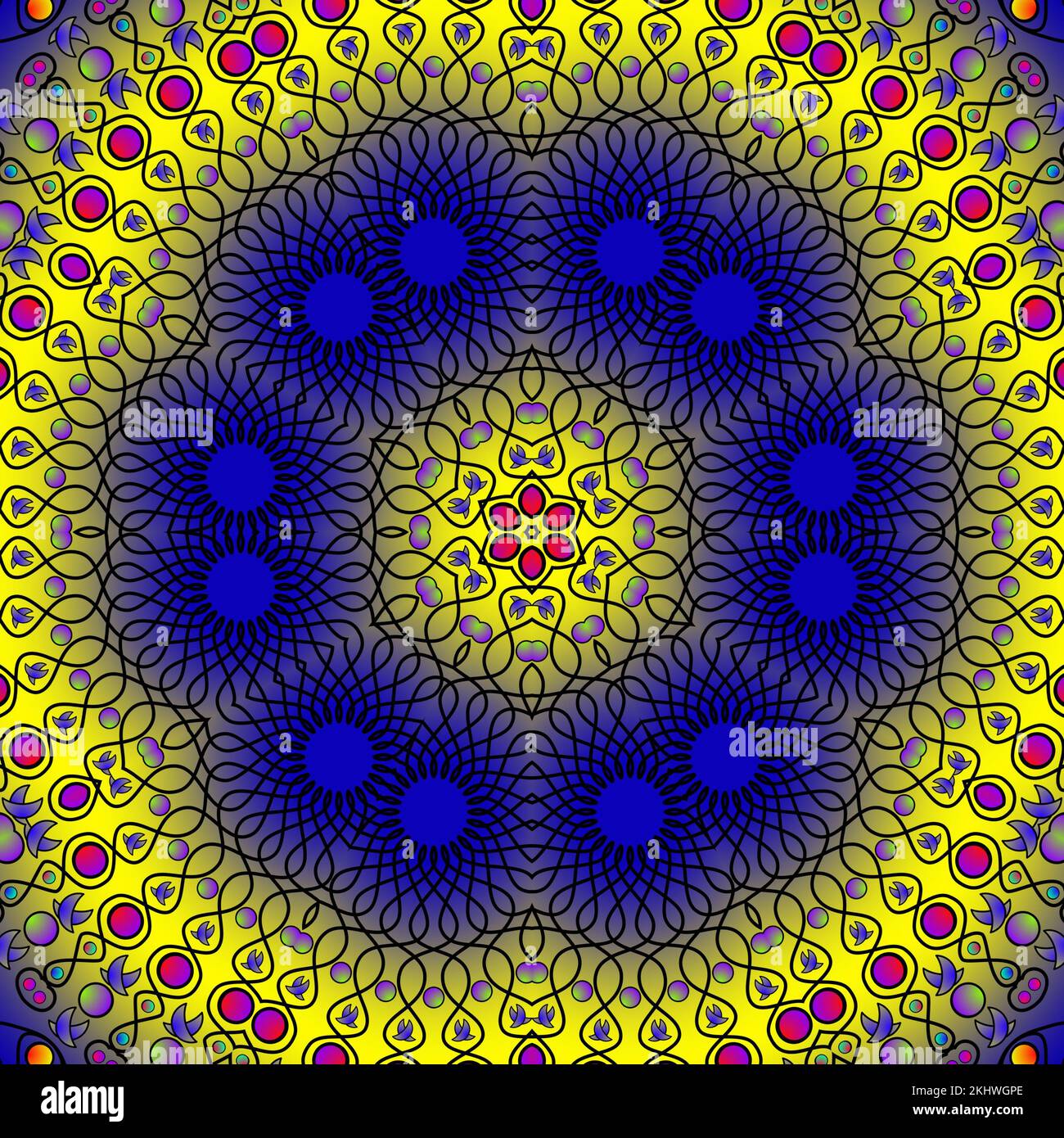 Seamless pattern with multicolored snowflakes. Design for Christmas and ...