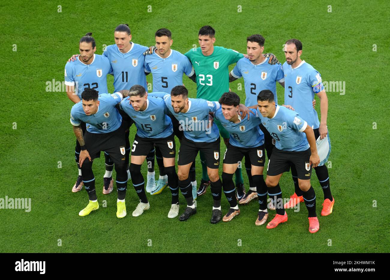 Uruguay pose for a team photo prior to the FIFA World Cup Group H match ...