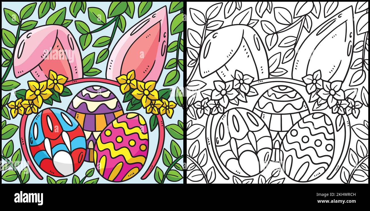 Cartoon doodle bunny coloring hi-res stock photography and images - Alamy