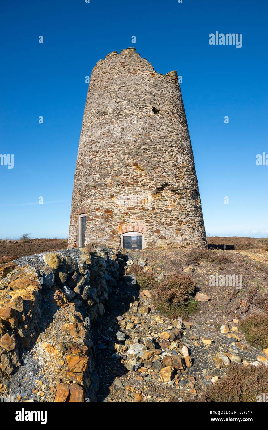 Parys Mountain Copper Mine, Amlwch, Anglesey, North Wales. Old 19th ...