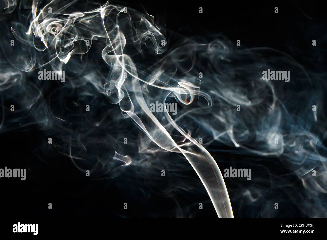 Smoke effect texture. Isolated background. Black and dark backdrop ...