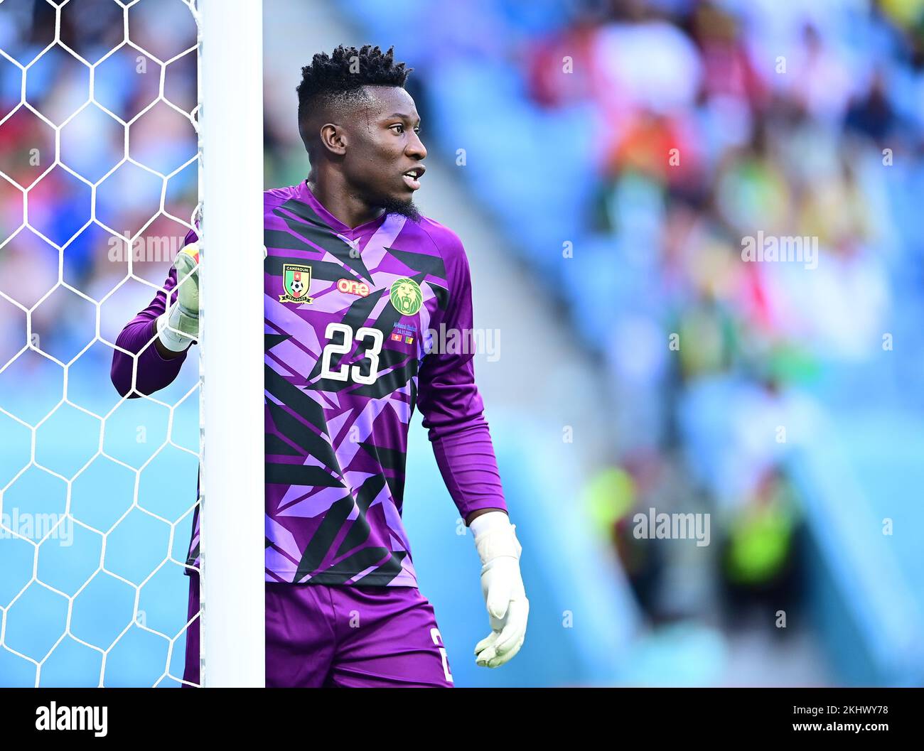 Al Wakrah, Katar. 24th Nov, 2022. Torwart Andre Onana (Kamerun)Al ...