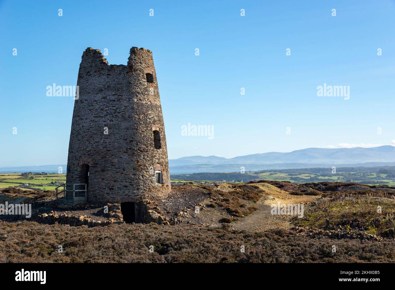 Parys Mountain Copper Mine, Amlwch, Anglesey, North Wales. Old 19th ...