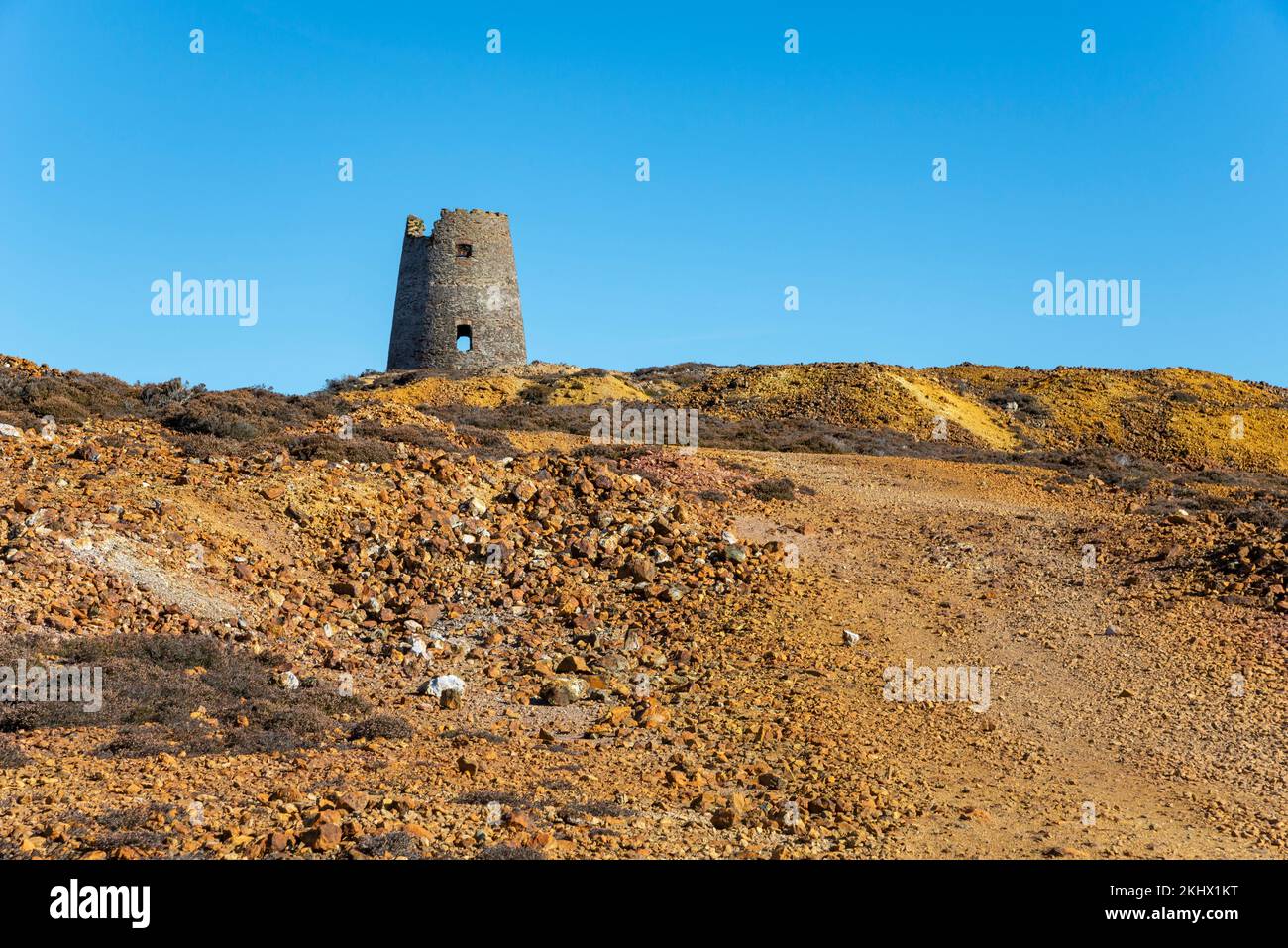 Parys Mountain Copper Mine, Amlwch, Anglesey, North Wales. Old 19th ...