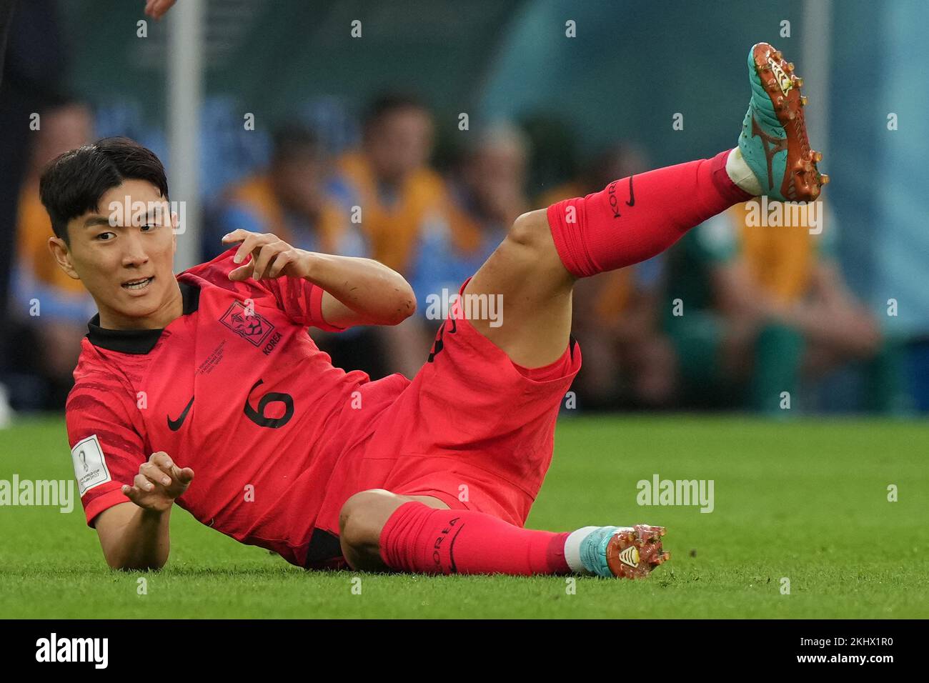 Rayan, Qatar. 23rd Nov, 2022. Hwang Inbeom of Korea Republic during the ...