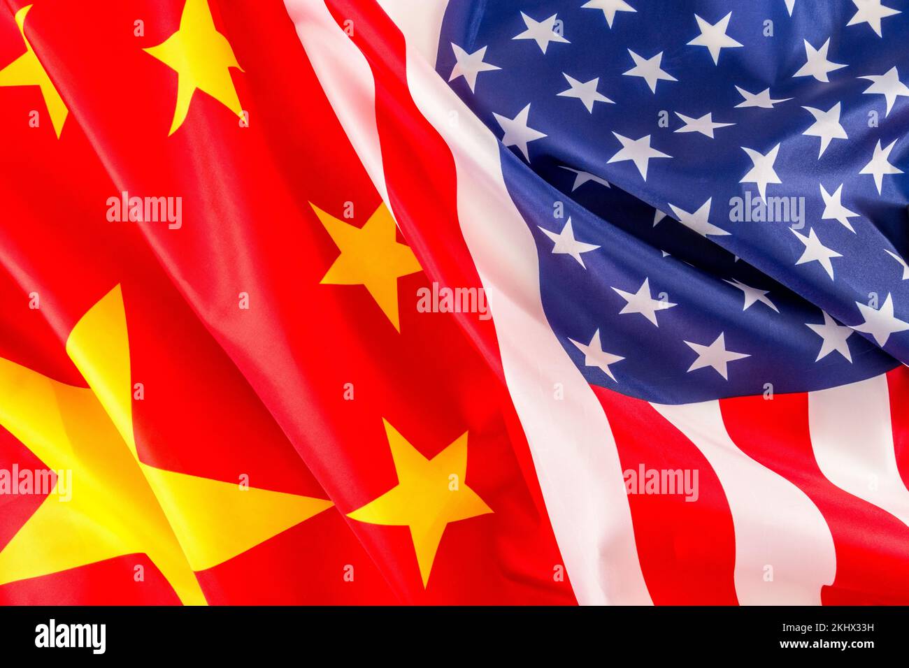 Stars on US and Chinese flags. For China-US relations, Joe Biden ...
