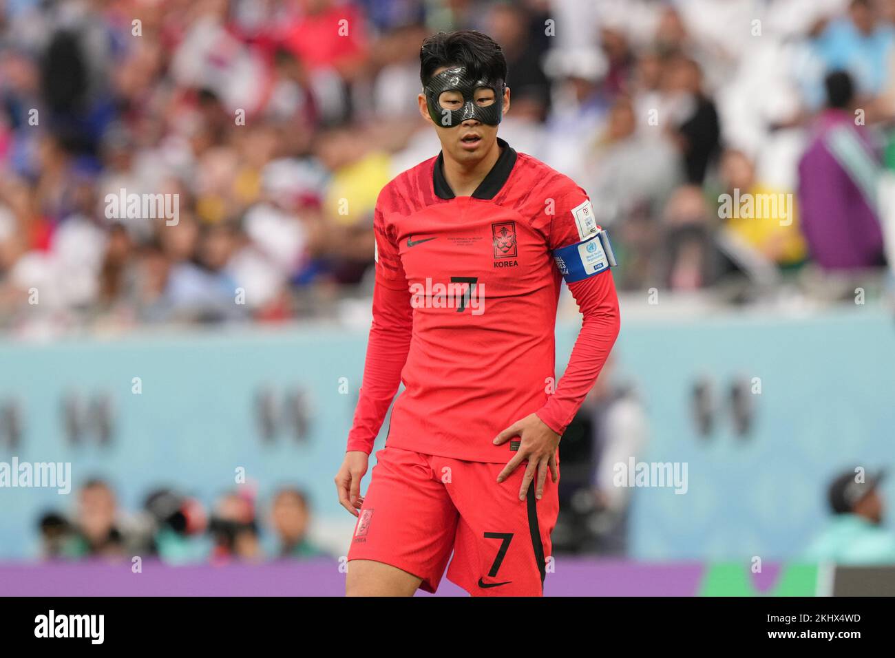 Rayan, Qatar. 23rd Nov, 2022. Son Heungmin of Korea Republic during the ...
