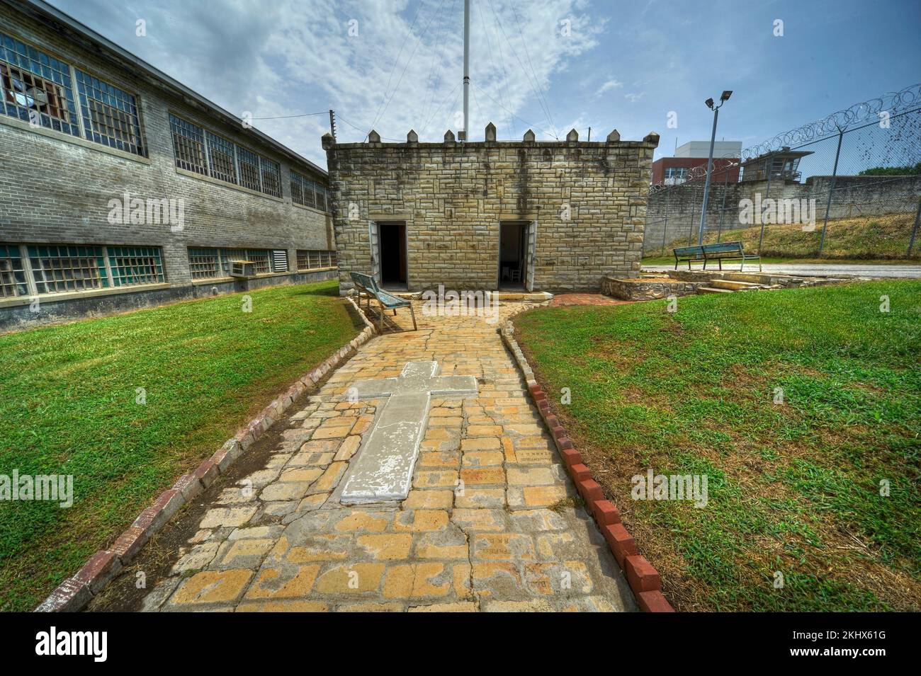 A walkway leading to the gas chamber at the Missouri State Penitentiary ...