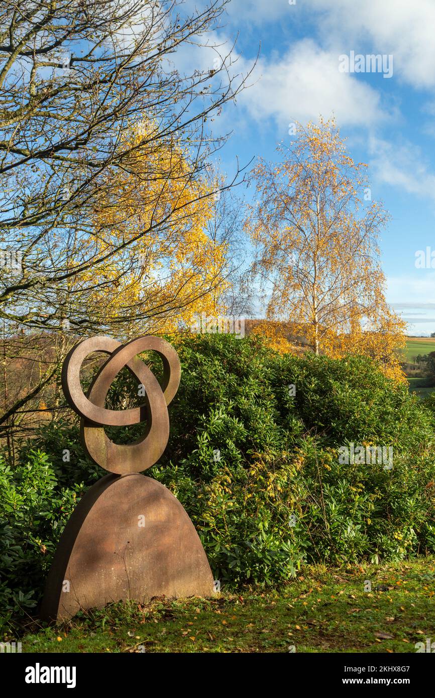 Celtic knot statue in Balbirnie Park near Glenrothes, Fife, Scotland ...