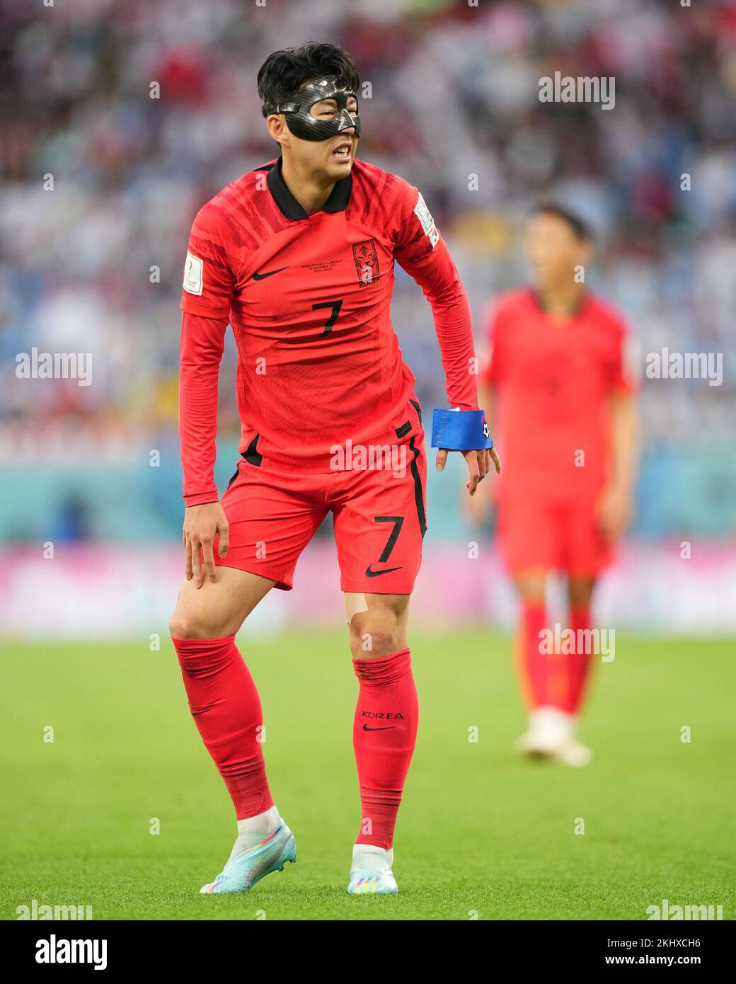 Rayan, Qatar. 23rd Nov, 2022. Son Heungmin of Korea Republic during the ...