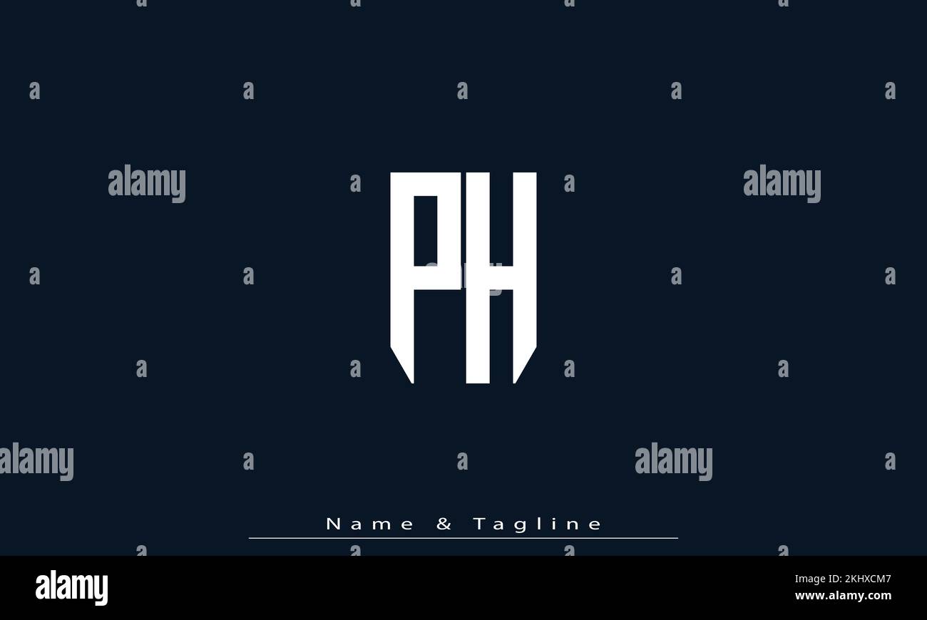Alphabet letters Initials Monogram logo PH , HP Stock Vector Image ...