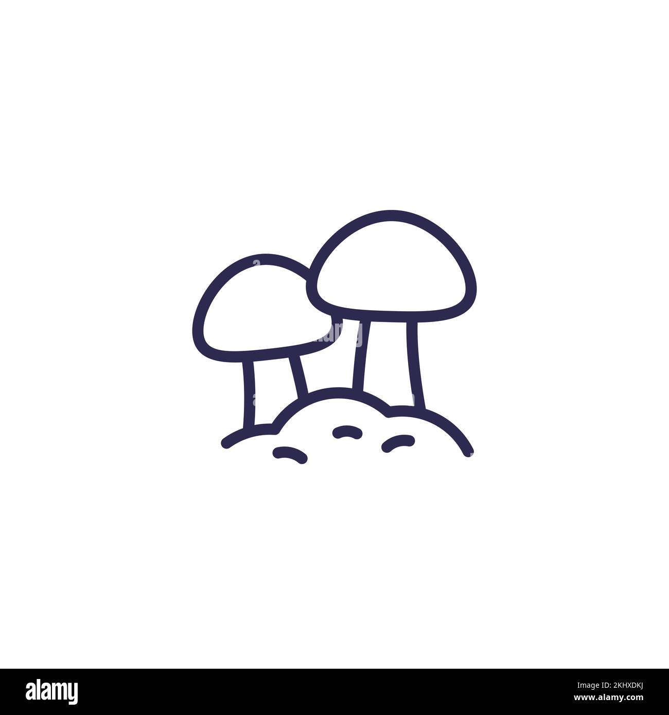 mushrooms, fungi line icon, vector Stock Vector Image & Art - Alamy
