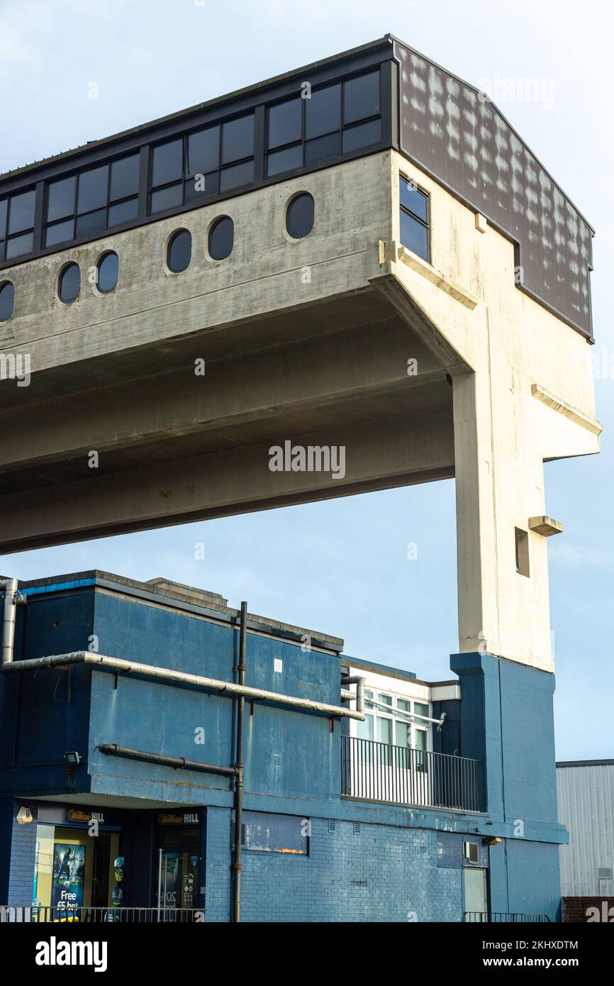 Cumbernauld,town centre, phase one The top floor of the long structure ...