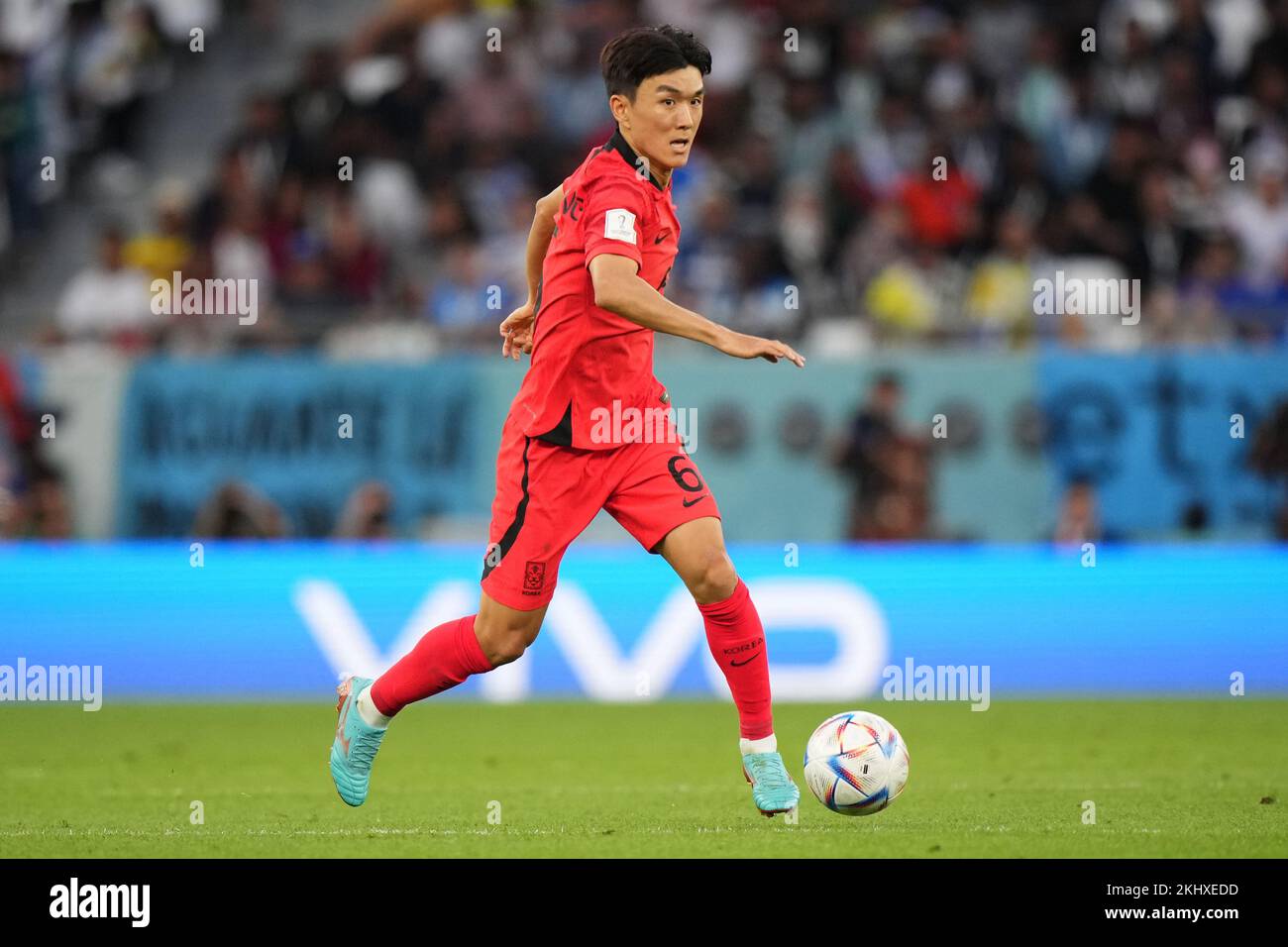 Rayan, Qatar. 23rd Nov, 2022. Hwang Inbeom of Korea Republic during the ...