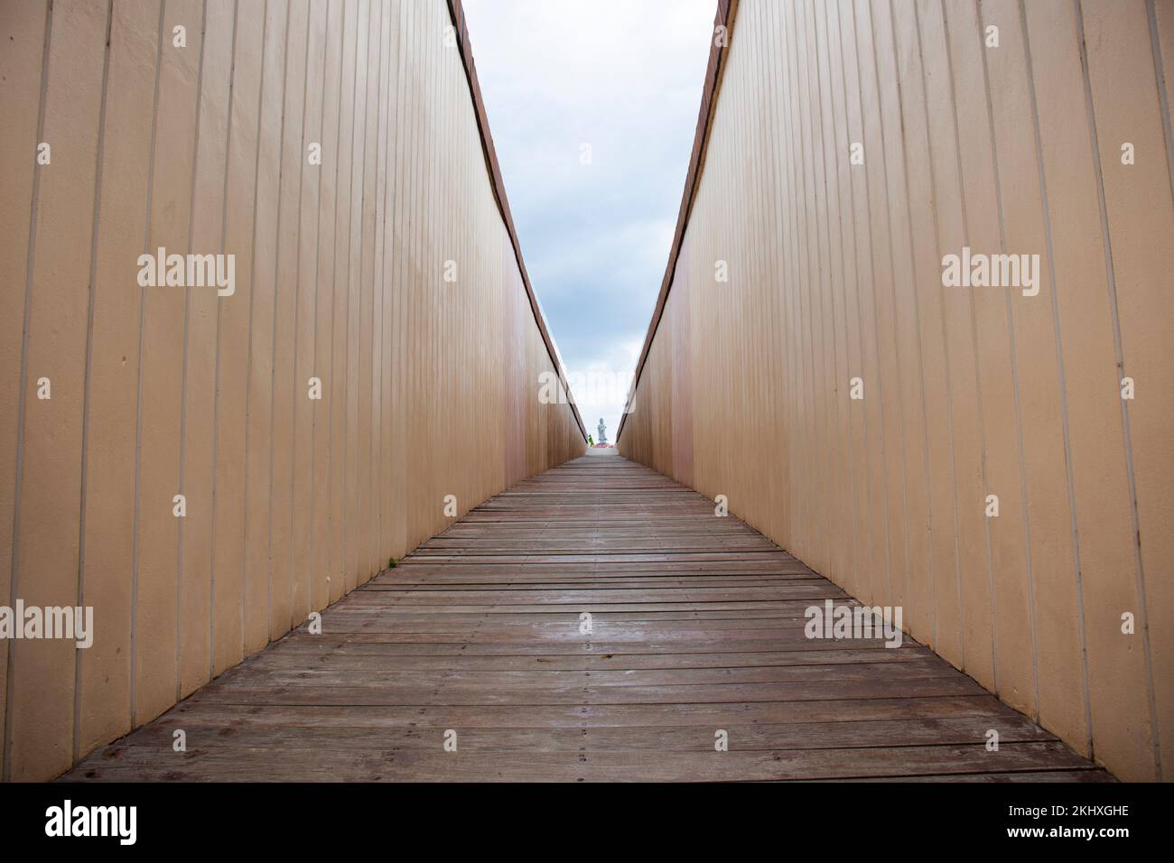 Exterior and interior art design of landmarks Pa San or Pasan wooden ...