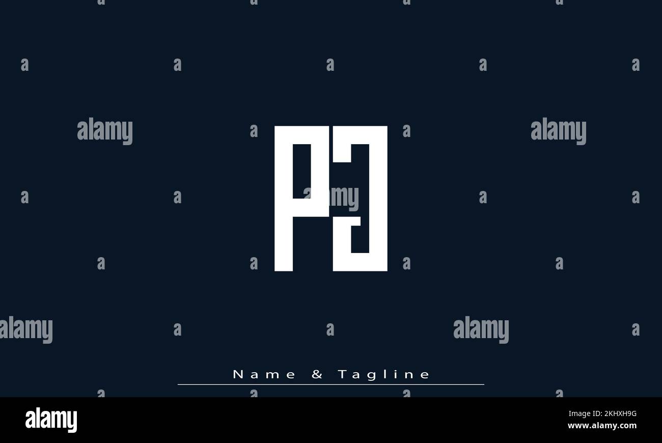 Alphabet letters Initials Monogram logo PJ , JP Stock Vector Image ...