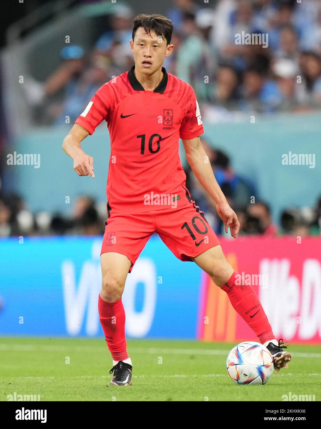Lee Jaesung of Korea Republic during the Qatar 2022 World Cup match ...