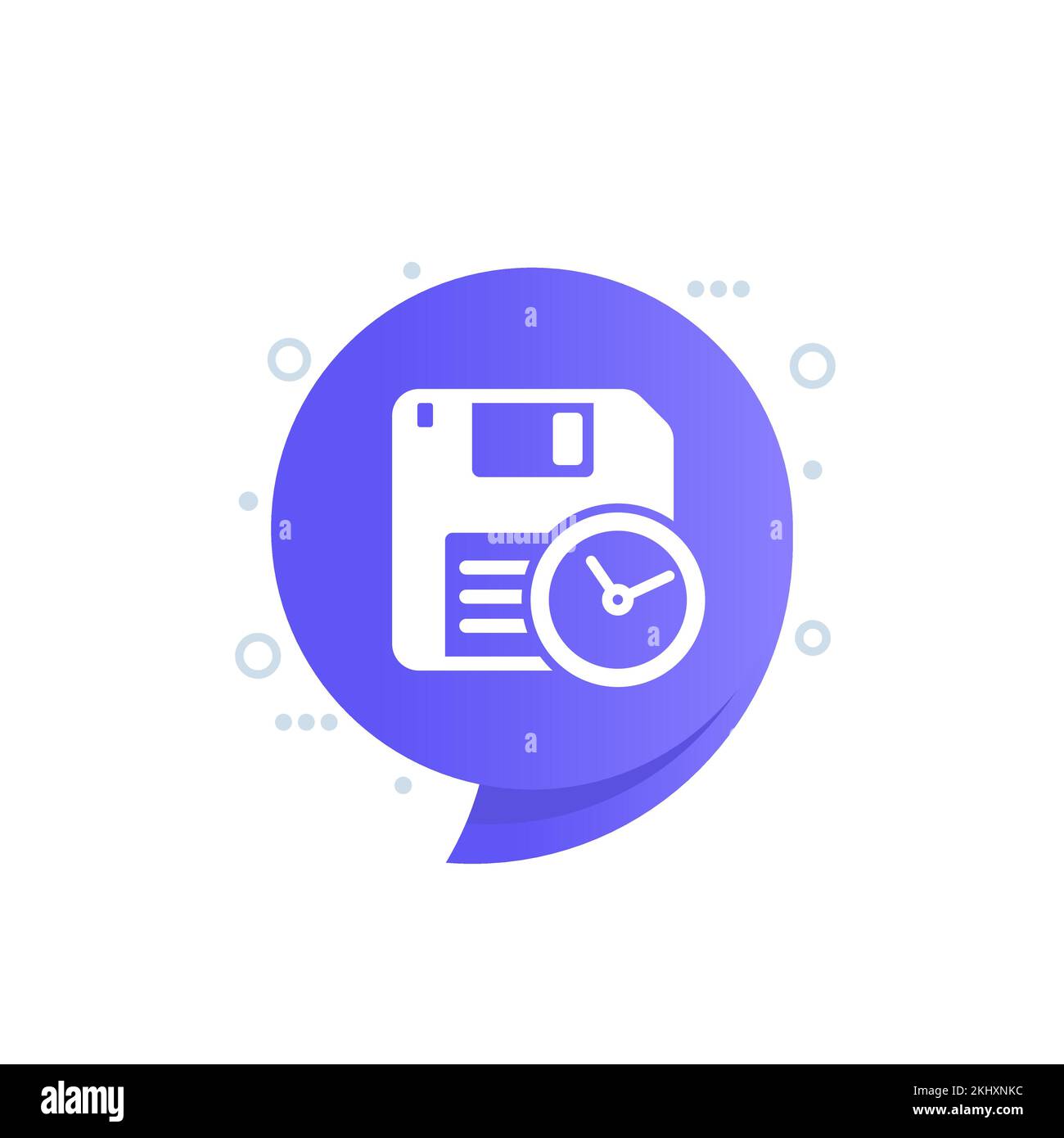 backup time vector icon with a floppy disk Stock Vector Image & Art - Alamy