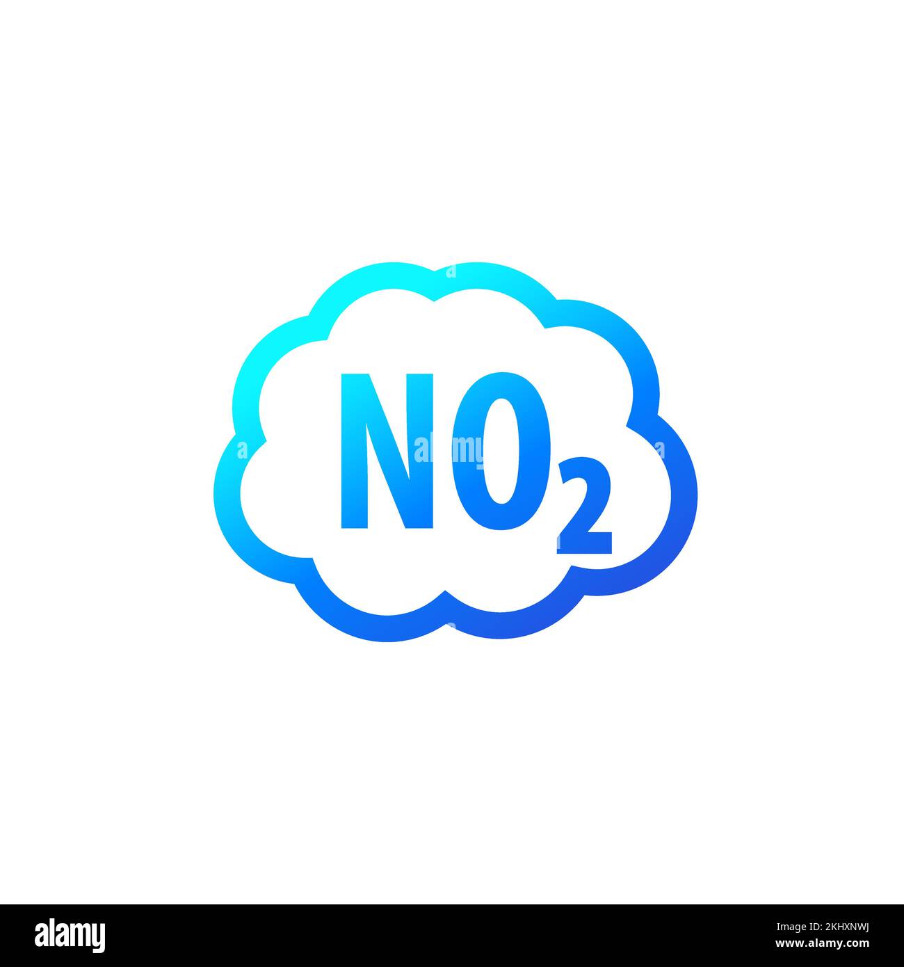 NO2 icon, nitrogen dioxide gas Stock Vector Image & Art - Alamy