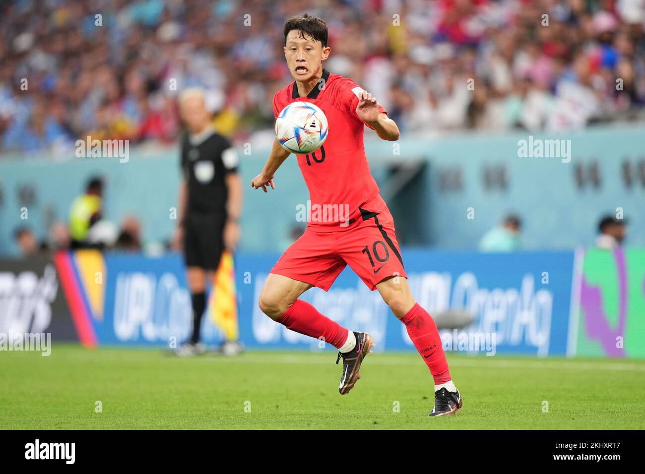 Lee Jaesung of Korea Republic during the Qatar 2022 World Cup match ...
