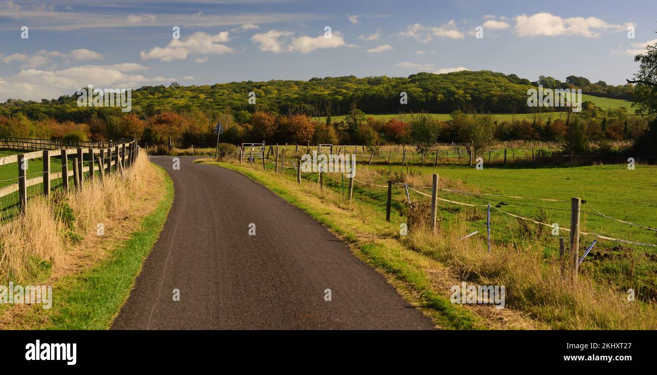 Traffic free country lane hi-res stock photography and images - Alamy