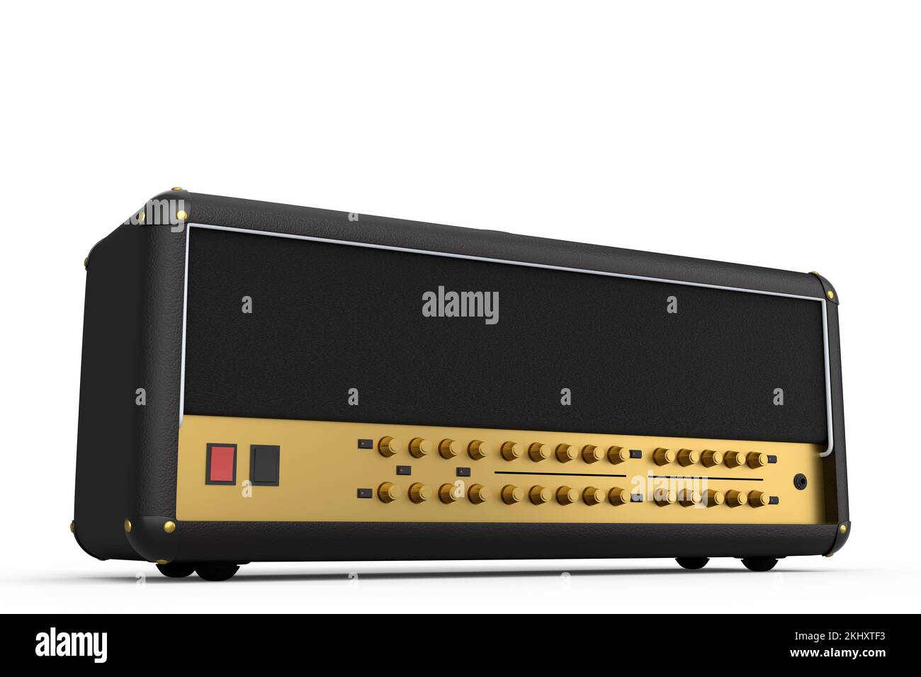 Vintage stereo amplifier 3d Cut Out Stock Images & Pictures - Alamy