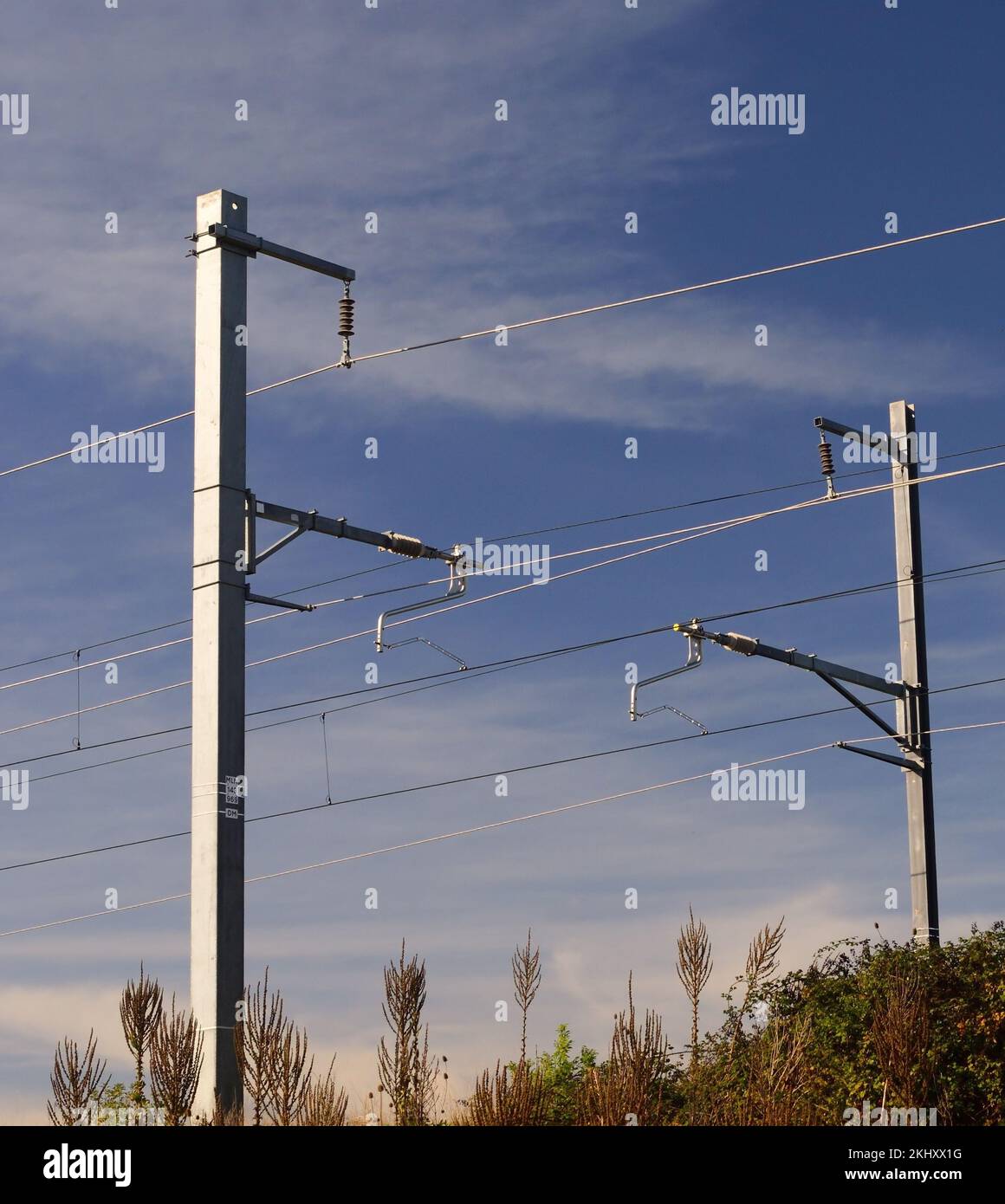 Contact wires electrical train hi-res stock photography and images - Alamy
