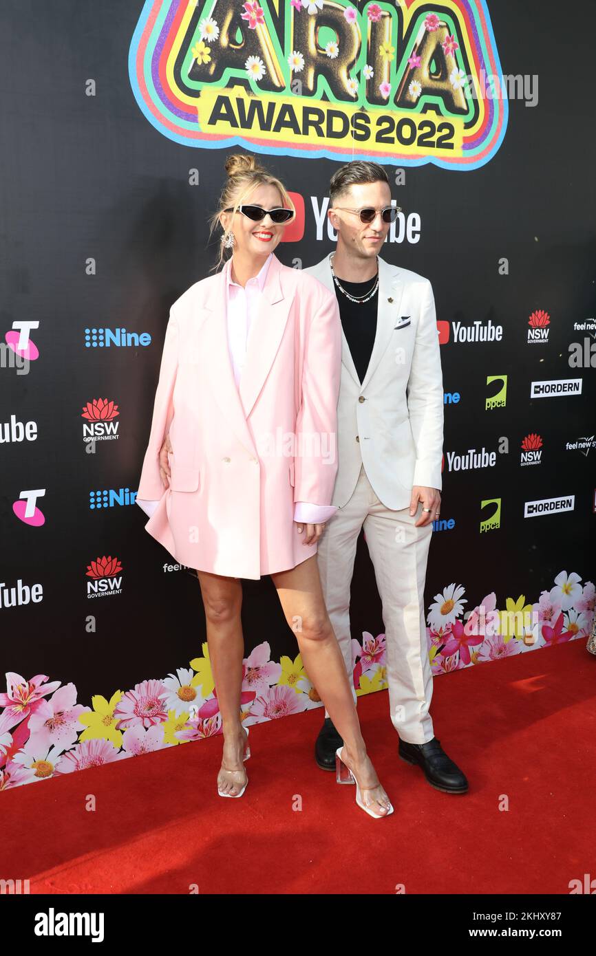 Sydney, Australia. 24th November 2022. KLP and Nick Drabble arrives on ...