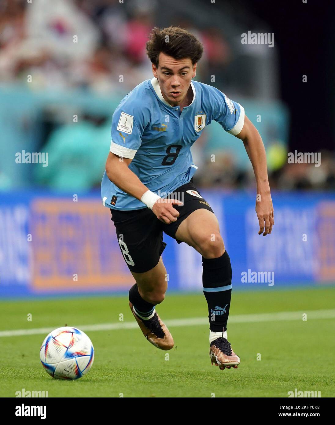 Uruguay's Facundo Pellistri during the FIFA World Cup Group H match at ...