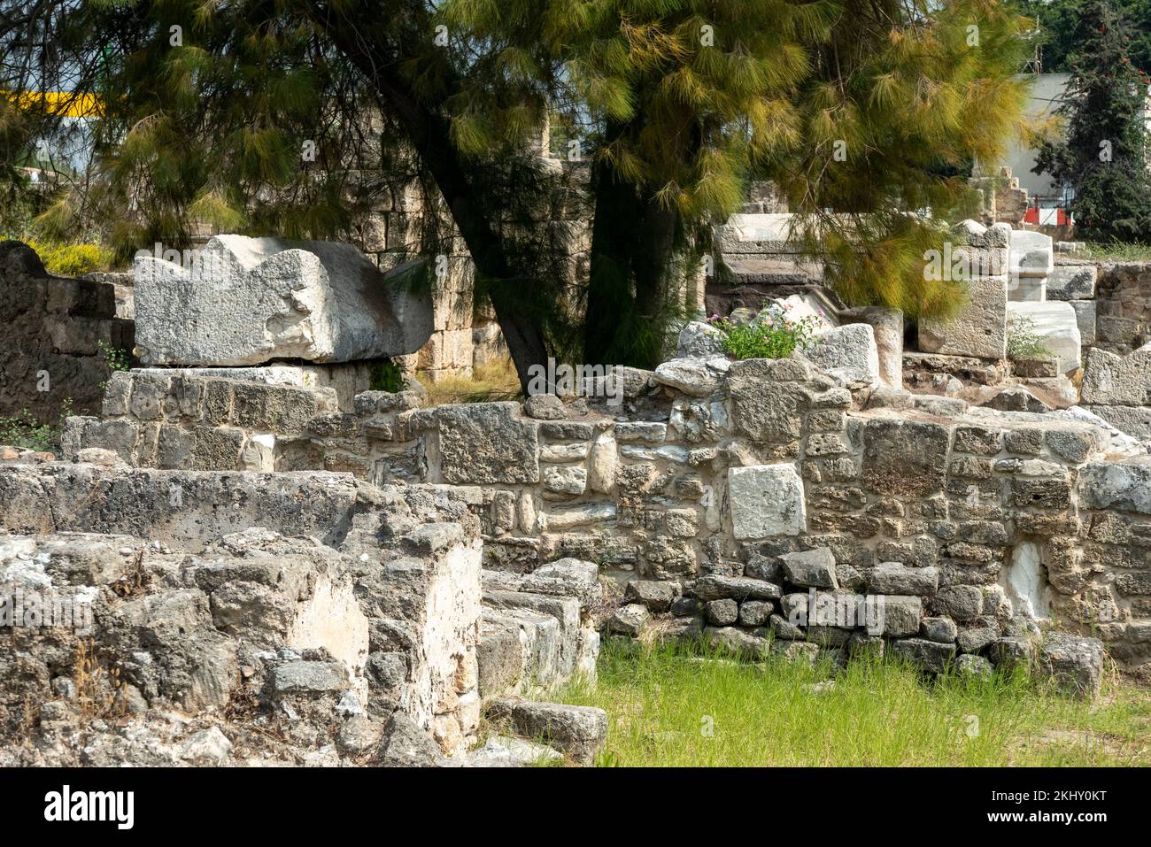antique Roman ruins in Tyre - Sour - in Lebanon, middle east Stock ...