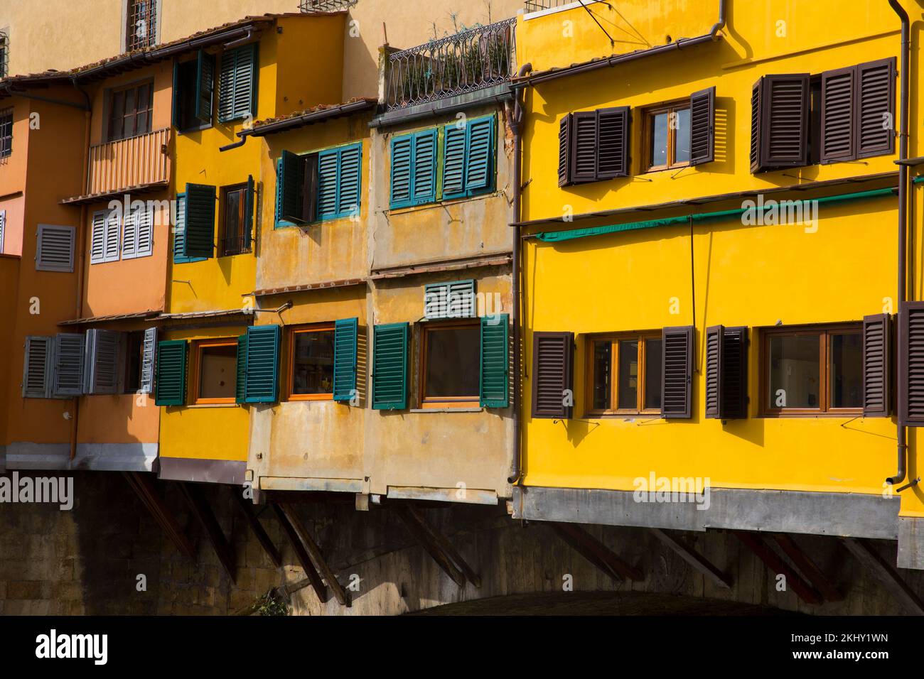 The Ponte Vecchio is an oldest Florentine medieval stone bridge over ...