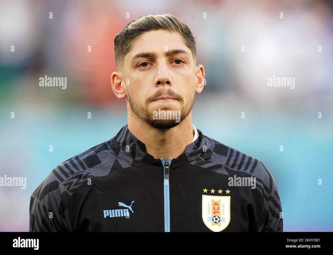 Uruguay's Federico Valverde during the FIFA World Cup Group H match at ...