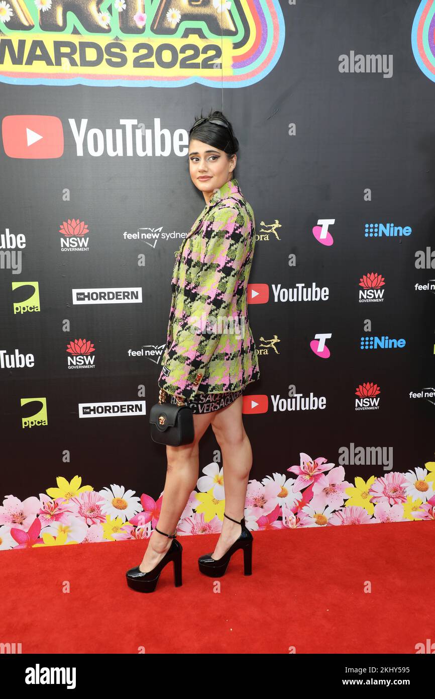 Sydney, Australia. 24th November 2022. Ayesha Madon arrives on the red ...