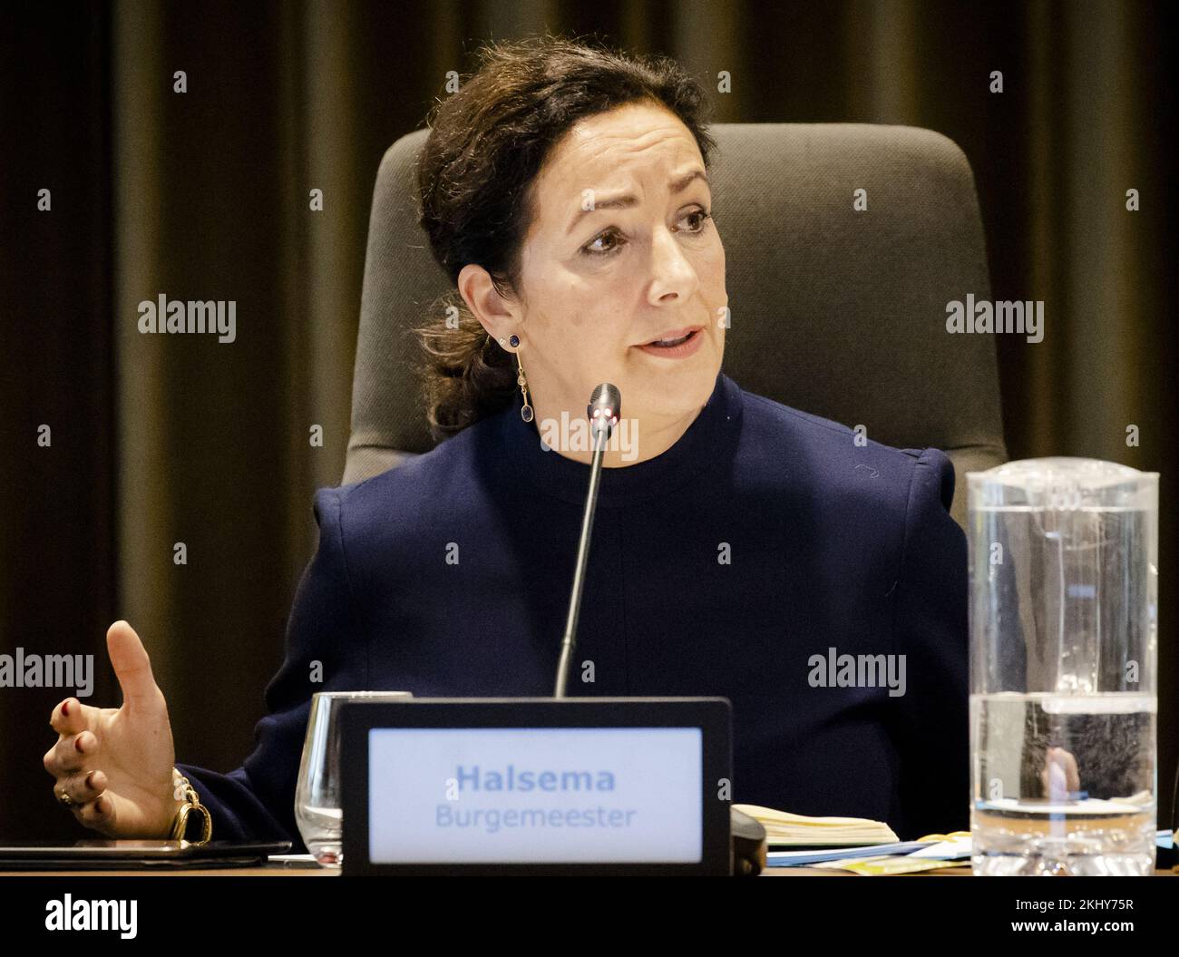 AMSTERDAM - Mayor Femke Halsema during a debate about the stranded test ...
