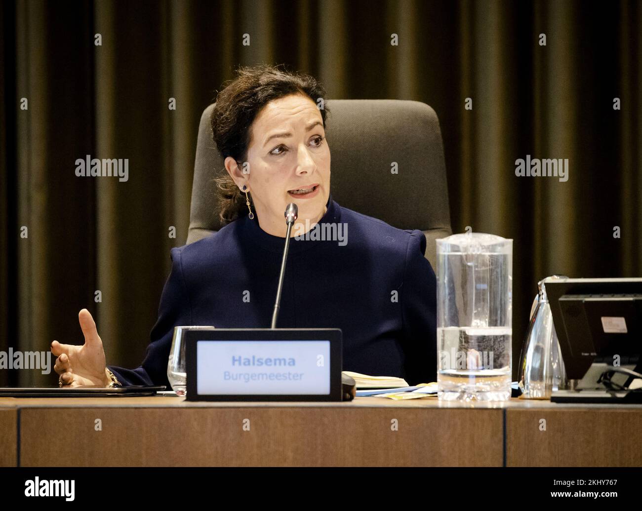 AMSTERDAM - Mayor Femke Halsema during a debate about the stranded test ...