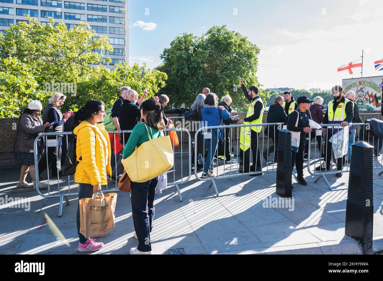 London, United Kingdom - September 17 2022: Crowd of people on streets ...
