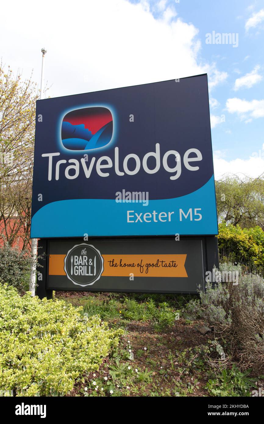 Travelodge, M5 services, Exeter, EX2 7HF Stock Photo - Alamy