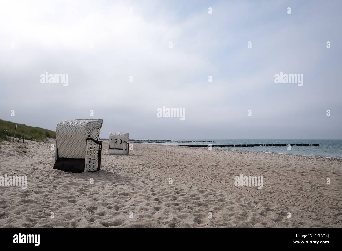 Graal-Mueritz, Mecklenburg-Western Pomerania, Germany - Beach beacons ...