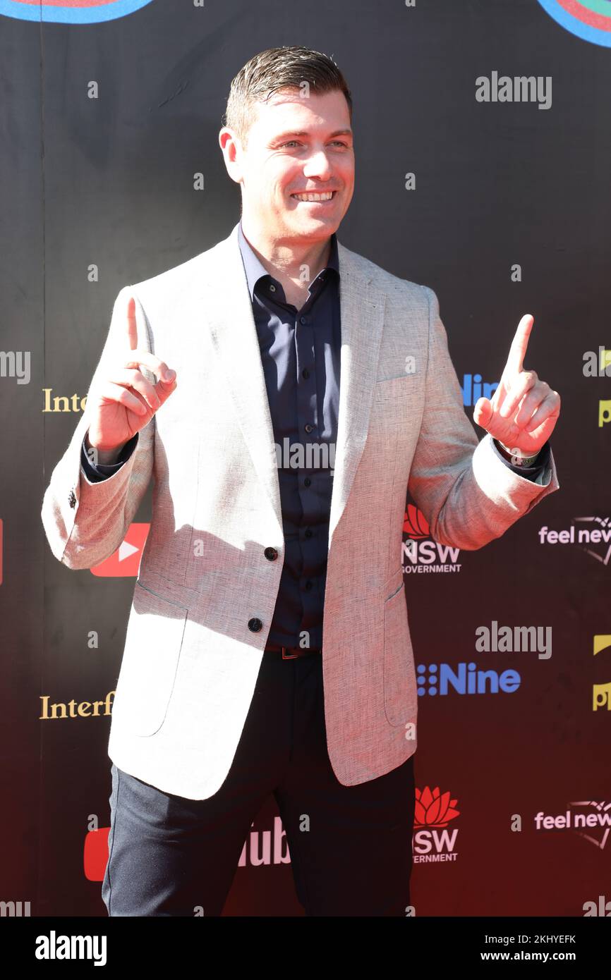 Sydney, Australia. 24th November 2022. Jolyon Petch arrives on the red ...