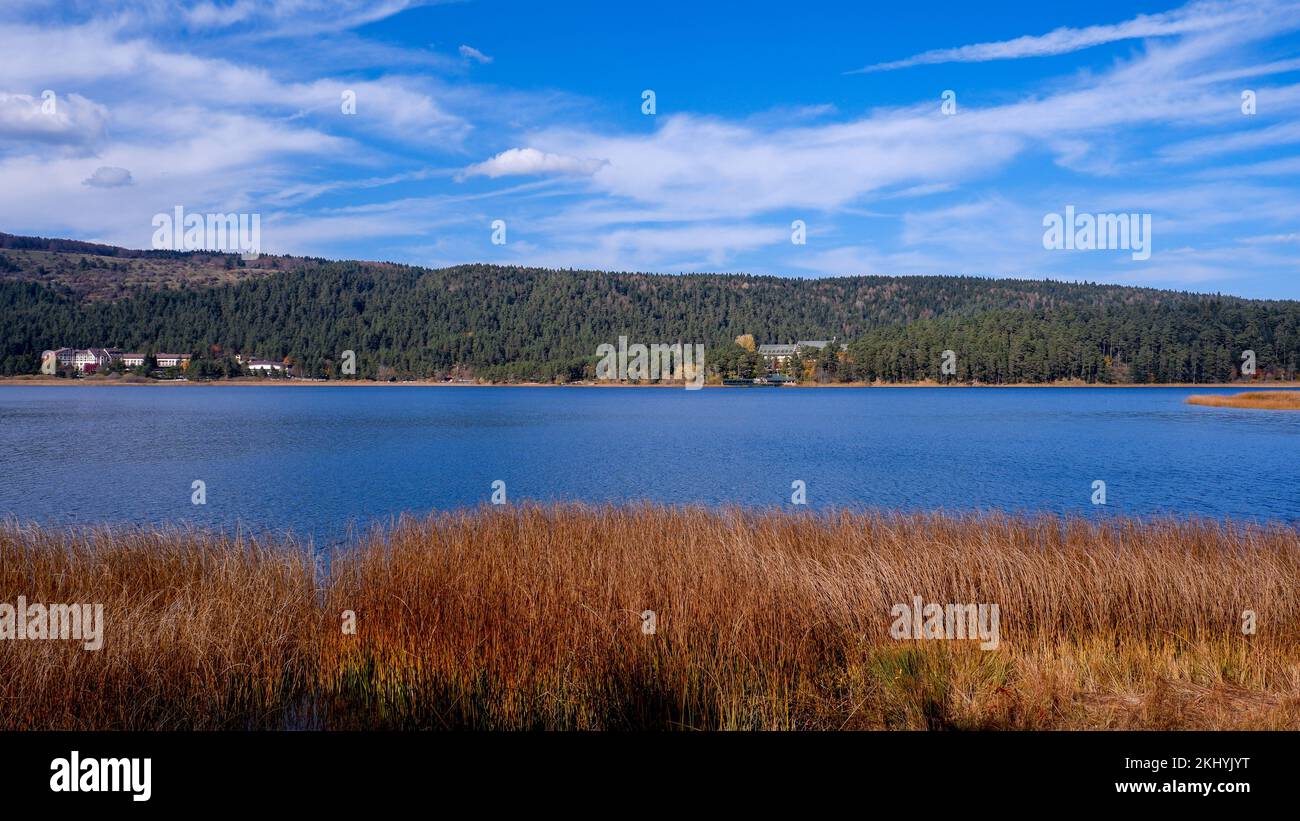Abant Lake in autumn. Abant National Park - Bolu, Turkey Stock Photo ...