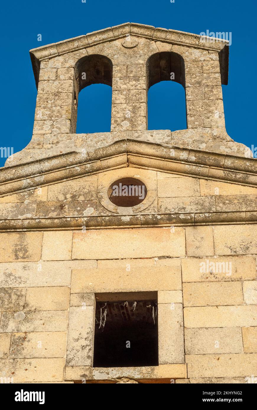 Facade of the Franciscan convent in ruins of the Bien Parada Abadia ...
