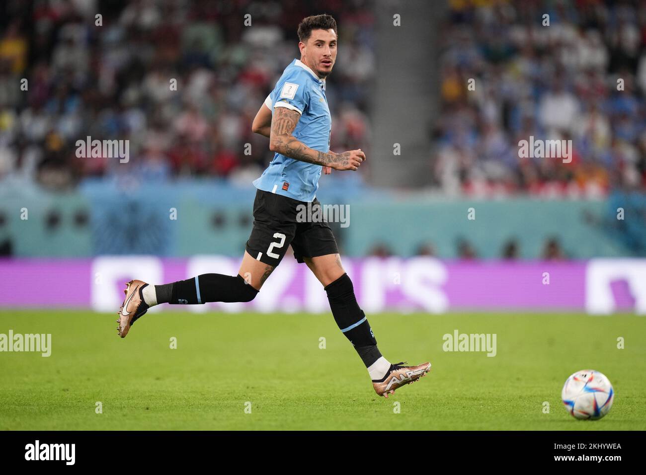 Rayan, Qatar. 23rd Nov, 2022. Jose Maria Gimenez of Uruguay during the ...