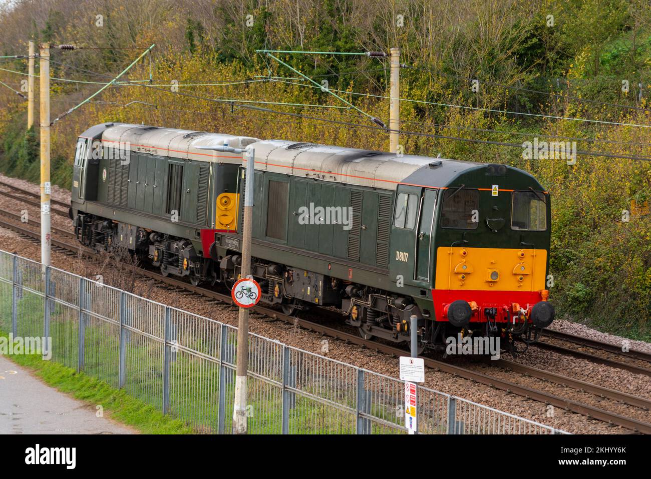 Chalkwell, Southend on Sea, Essex, UK. 24th Nov, 2022. Rail operating ...