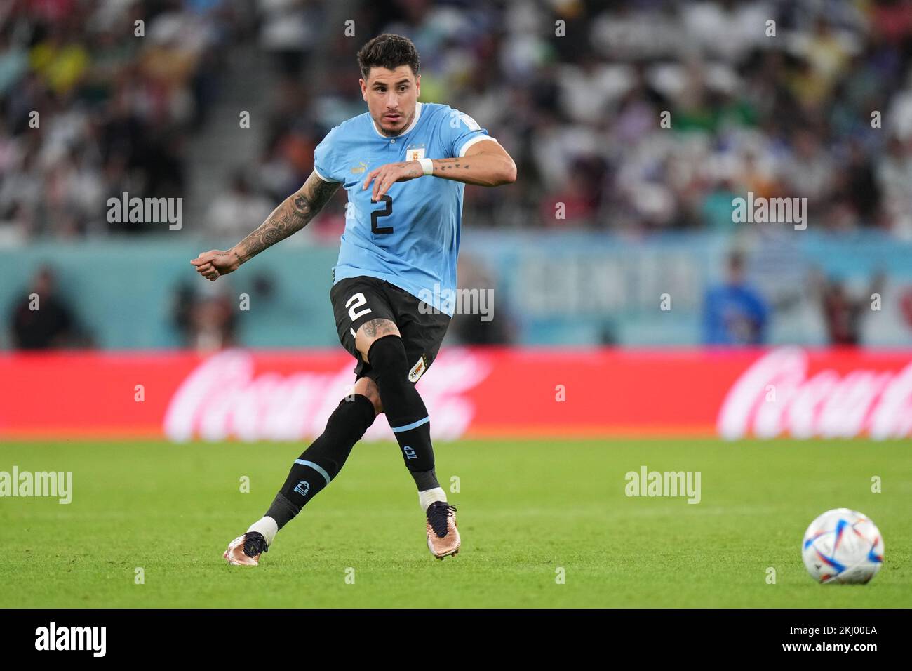 Rayan, Qatar. 23rd Nov, 2022. Jose Maria Gimenez of Uruguay during the ...